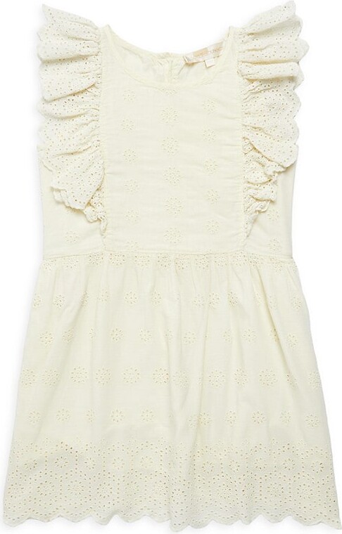 LoveShackFancy Little Girl's Eyelet Flutter Dress - ShopStyle