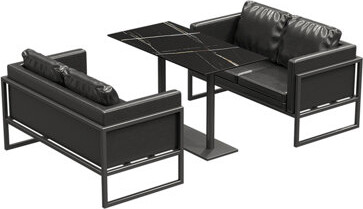 Industrial Style Sofa Industrial container style table and chairs set ...