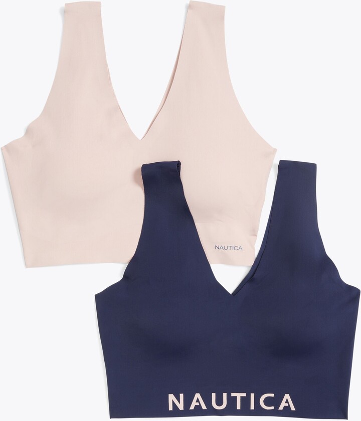 Nautica Womens Laser-Cut Bralettes, 2-Pack - ShopStyle Bras