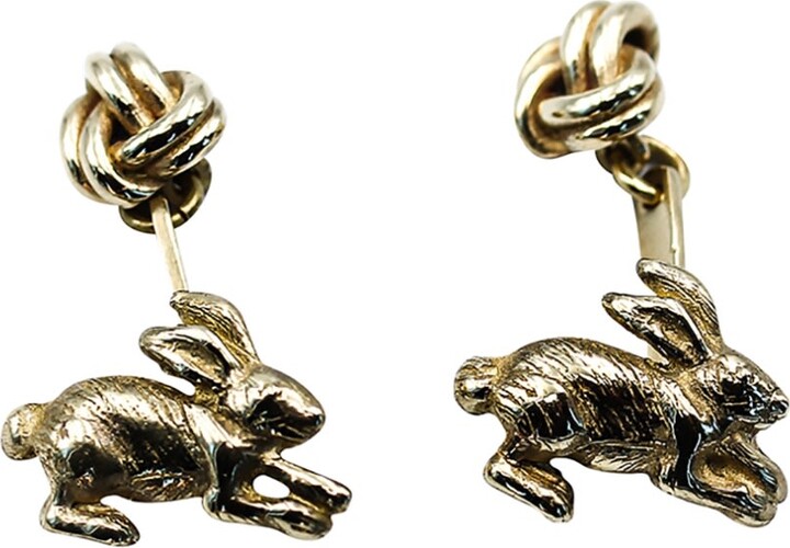 V.n.v. Men's Gold Hare Cufflinks - ShopStyle