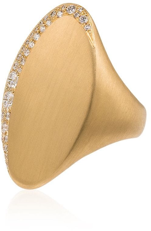 Jade Trau 18K yellow gold Adele diamond ring - ShopStyle