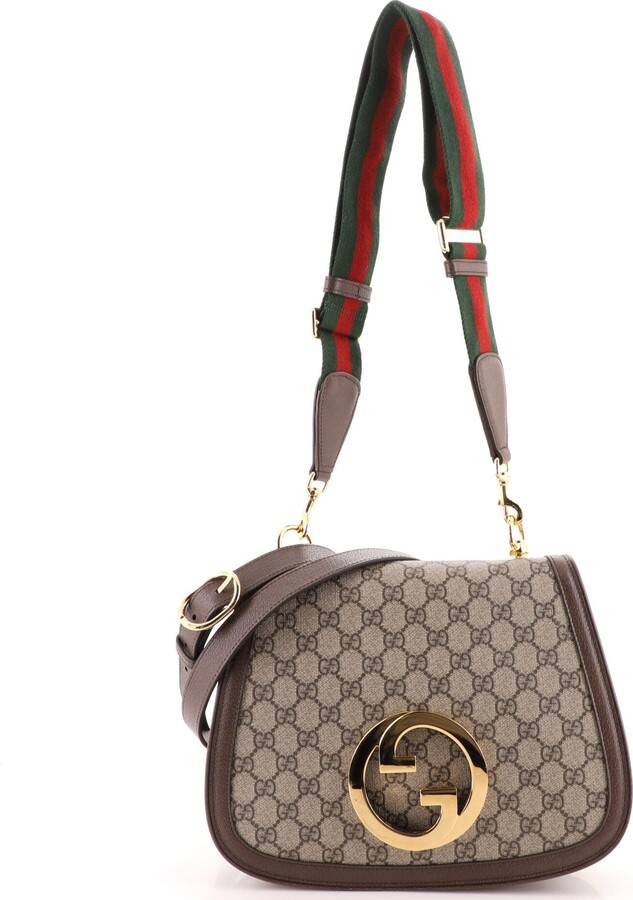 Gucci Blondie Flap Shoulder Bag GG Coated Canvas Medium - ShopStyle