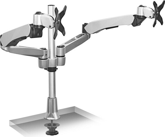 Mount-it Mount-It! Height Adjustable Full Motion Two Monitor Computer ...