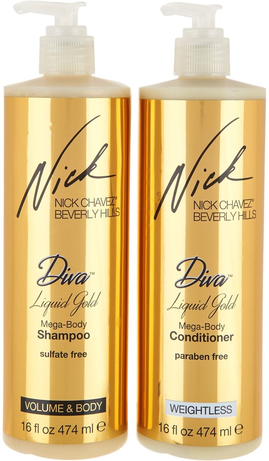 Nick Chavez Diva Liquid Gold 16 oz. Shampoo & Conditioner - ShopStyle
