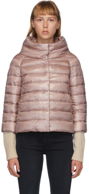 Herno Pink Down Sofia Jacket - ShopStyle Coats