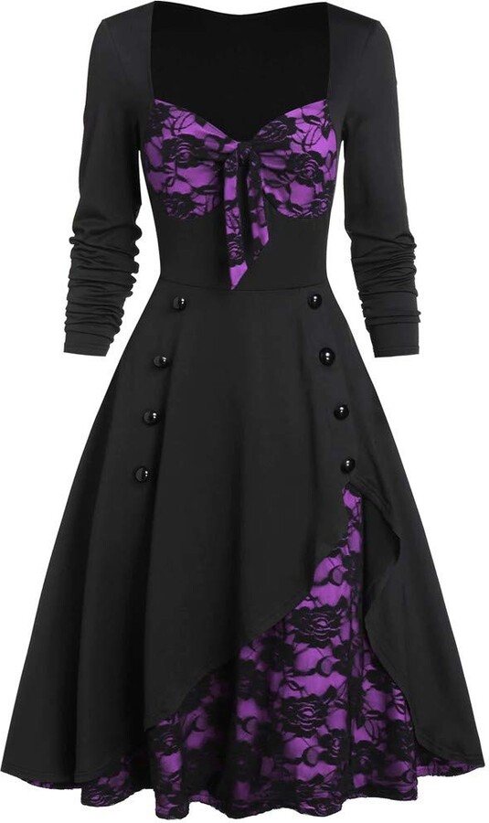 Generic Costume Fashion Rockabilly Dresses Dirndl Blouse Lace Dirndl ...