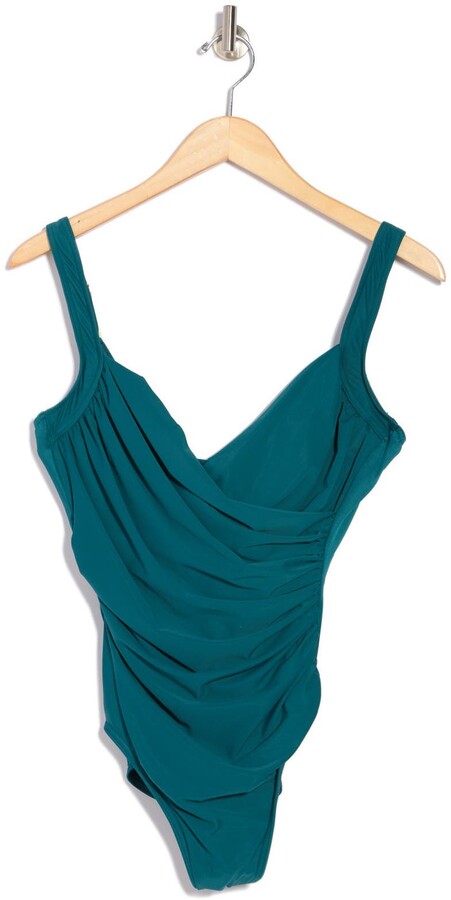 Miraclesuit Ruched One-Piece Swimsuit - ShopStyle