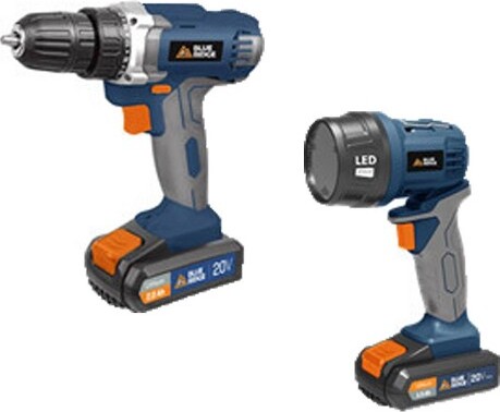 Blue Ridge Tools Drill Combo Kit: 20V Lithium Ion, Driver Drill with ...