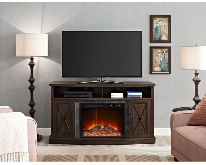 Ameriwood Home Zane Electric Fireplace Tv Stand For Tvs Up To 60 Inches - ShopStyle