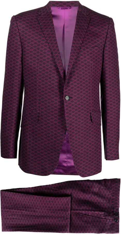 Ozwald boateng Single-breasted linen suit - ShopStyle