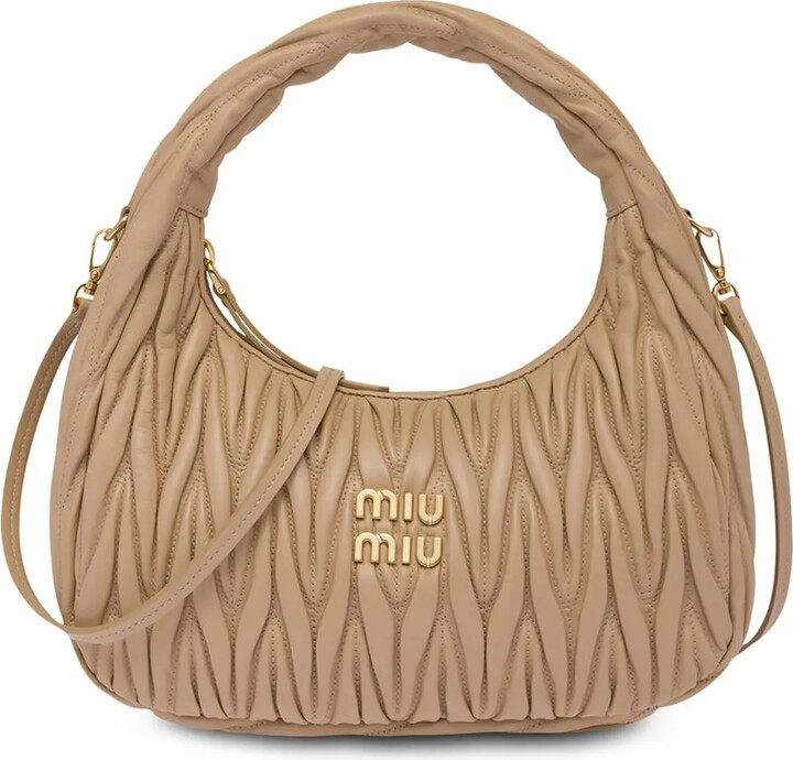 Miu Miu Wander matelassé shoulder bag - ShopStyle