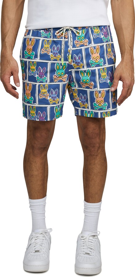 Psycho Bunny James Bunny in a Box Swim Trunks - ShopStyle