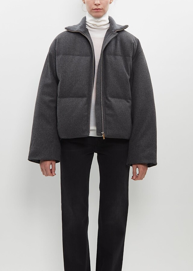 Totême Flannel Puffer Jacket - ShopStyle