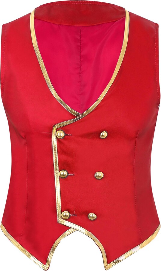 Zaldita Men's Wizard Warlock Vest Cosplay Costume Magician Double ...