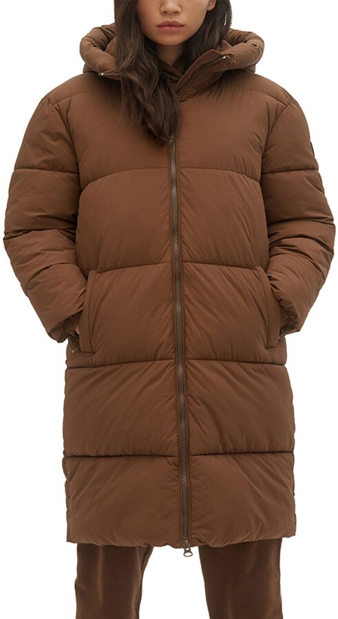 Noize Maxi Quilted Parka W/Fixed Hood - ShopStyle Coats
