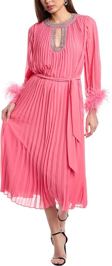 Flora Bea NYC Steffina Pleated Midi Dress - ShopStyle