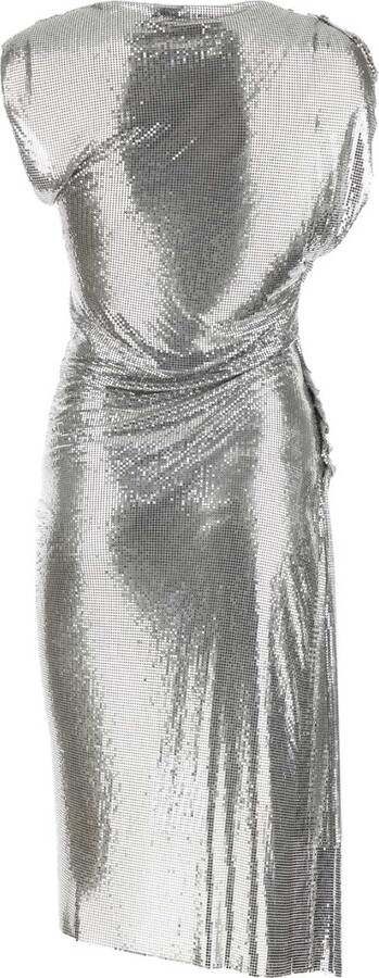 Paco Rabanne Silver Chainmail Dress - ShopStyle