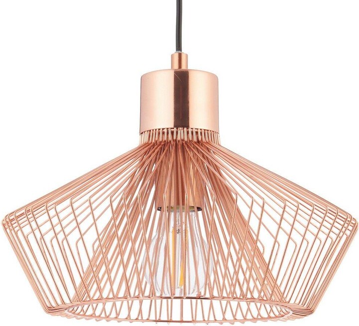 Copper Wire Ceiling Light Shade | Shelly Lighting