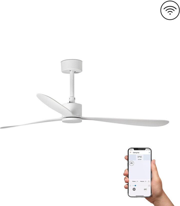 Netlighting Amelia Large White Ceiling Fan Smart 6 Speed - ShopStyle