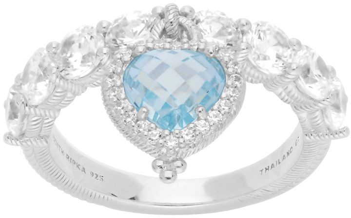 Judith Ripka Sterling Diamonique Heart Ring - ShopStyle