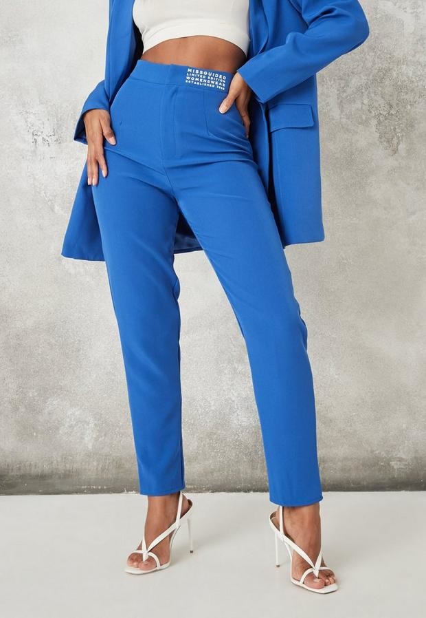 Missguided Tall Blue Co Ord Cigarette Pants - ShopStyle