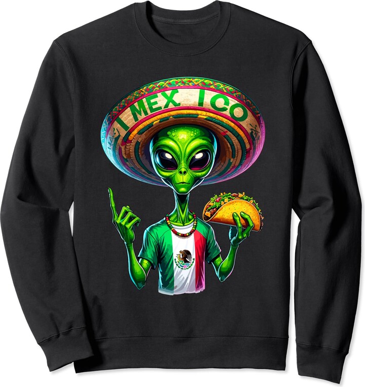 Alien Taco Design Mexican Cinco De Mayo Alien Taco Cinco De Mayo Men ...