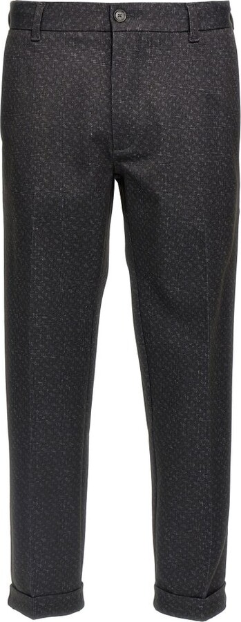 Boss Hugo Boss Checked Tapered Trousers - ShopStyle