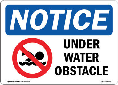 SignMission Under Water Obstacle Sign - ShopStyle Home Office