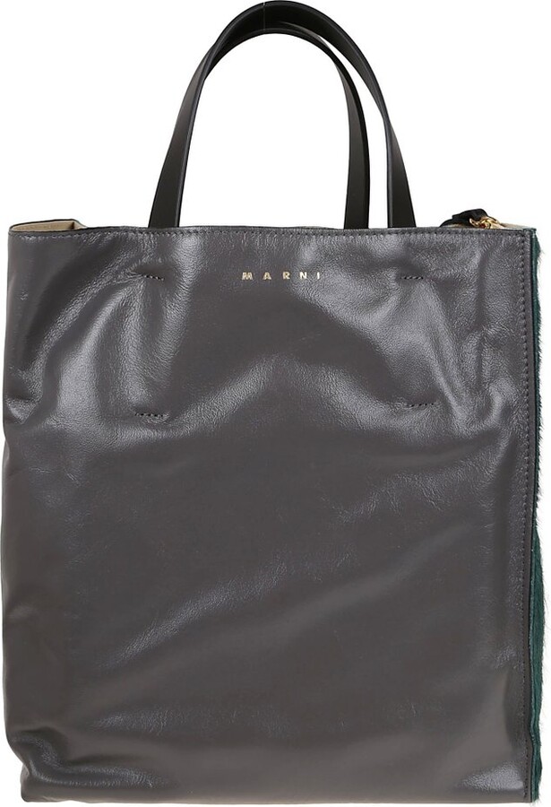 Marni Logo Detailed Top Handle Bag - ShopStyle