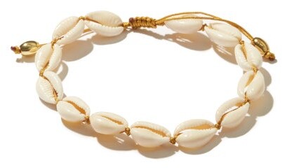 Tohum Puka-shell & 24kt Gold-plated Anklet - White - ShopStyle Bracelets