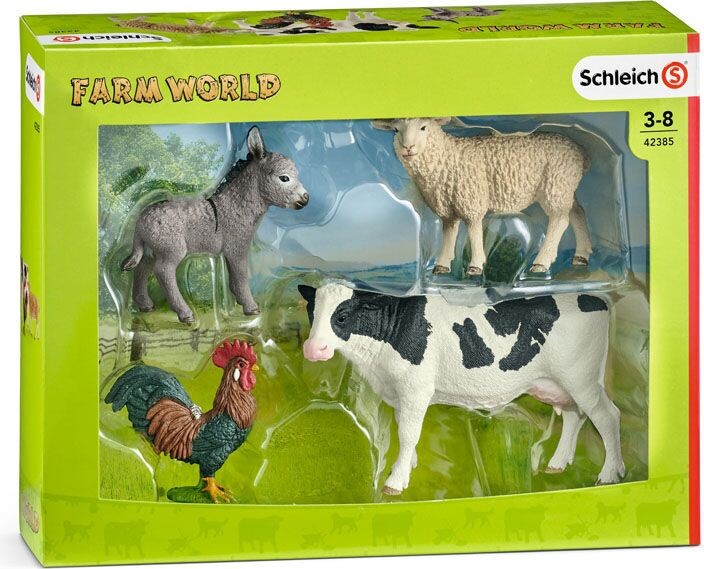 Figurine: Schleich Farm World Starter Toy Figures Set, 3 to 8 Years, Multi-colour (42385 ...