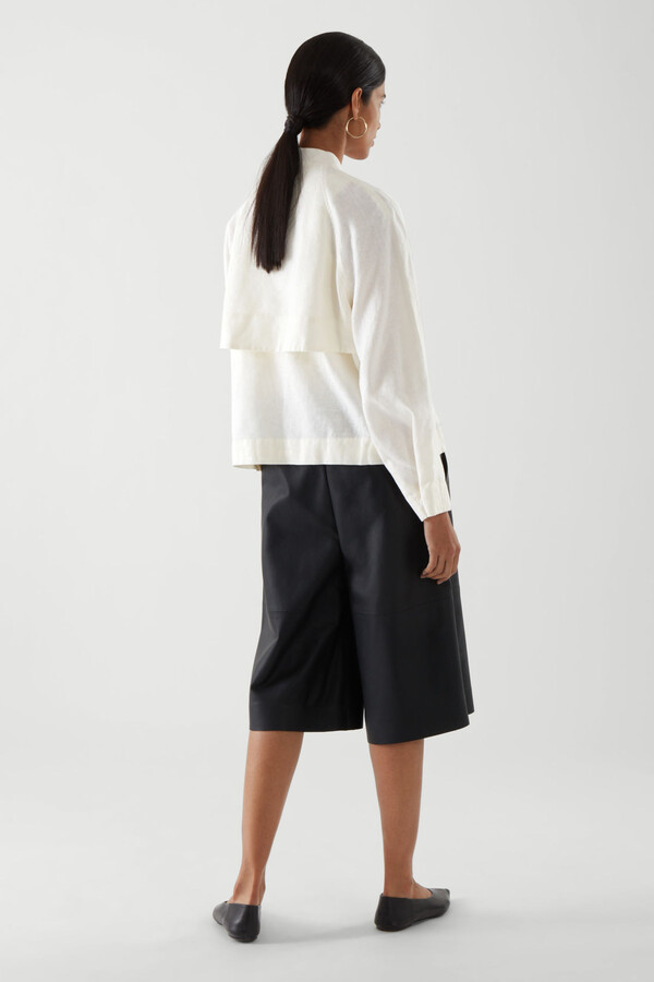 Cos Linen Utility Bomber Jacket - ShopStyle