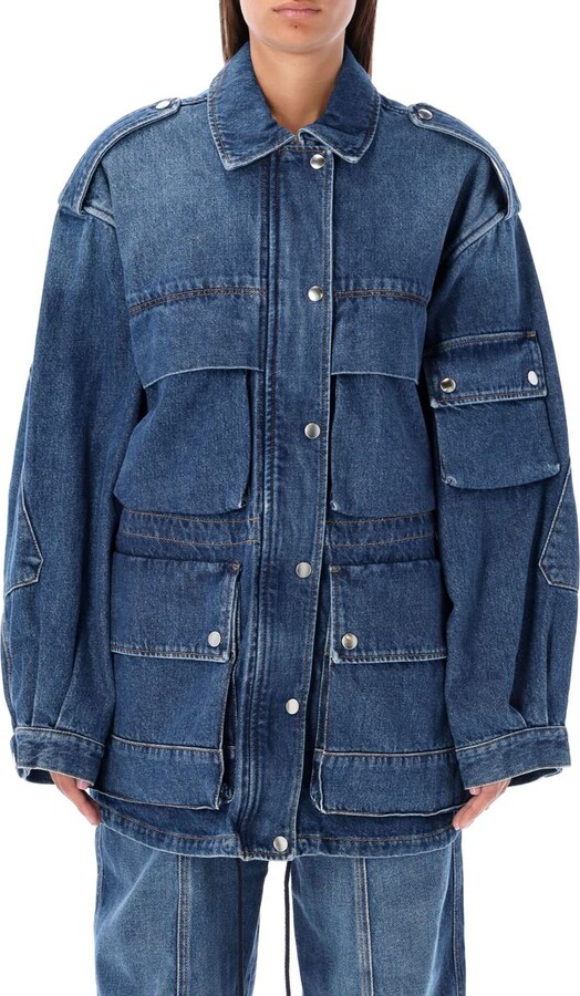 Isabel Marant Elize denim jacket - ShopStyle