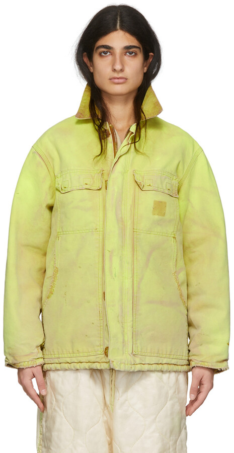 NotSoNormal Yellow Cotton Jacket - ShopStyle