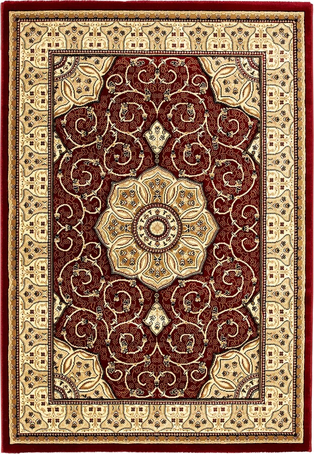 Dunelm Heritage Rug Red - ShopStyle Slipcovers