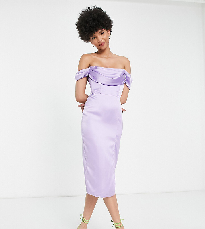 First Distraction Tall First Distraction The Label Tall satin midi ...