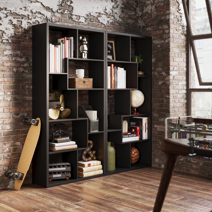 Dunelm Quebec Shelving Unit Black - ShopStyle Bookcases & Shelves