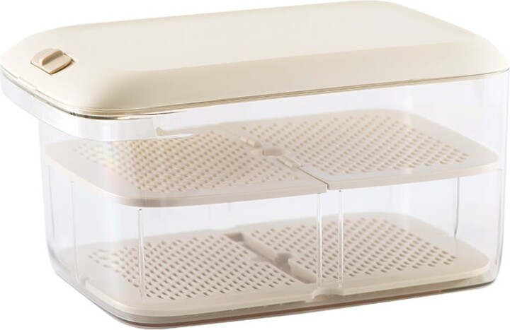 HuBee Stacking Freezer Container With Flexible Divider Refrigerator ...