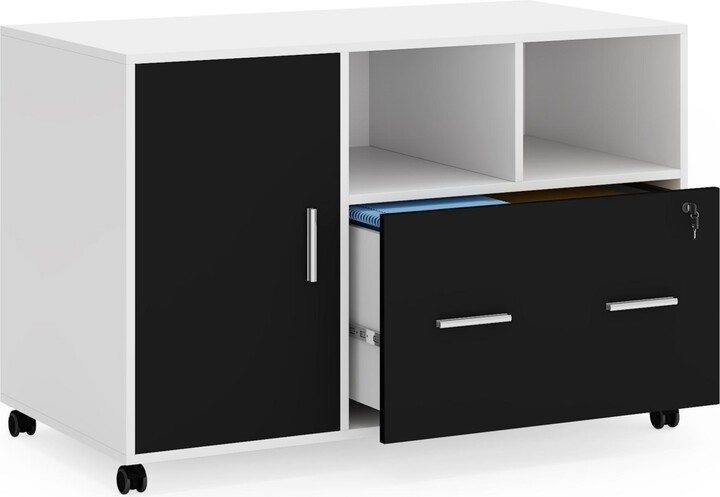 Tribesigns Large File Cabinet with Lock and Drawer, Modern Mobile ...
