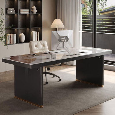 Groove Interior 62.99" Gray Rectangular Manufactured Wood desk ...