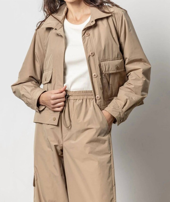 Lilla P Nylon Utility Jacket In Hickory - ShopStyle