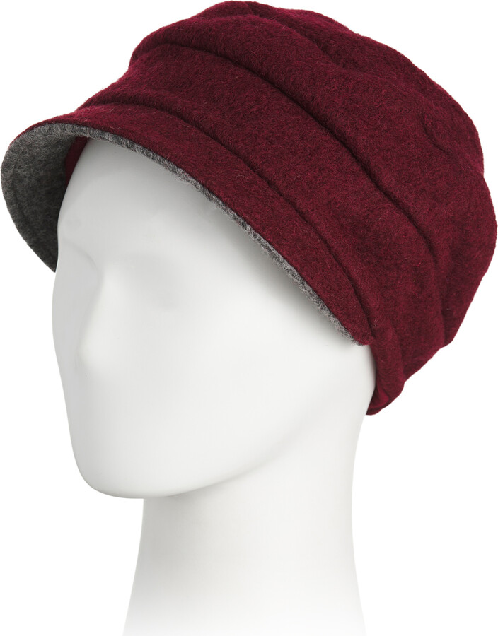 Cappellificio Bordoni Made In Italy Wool Blend Cloche Hat With Bow ...