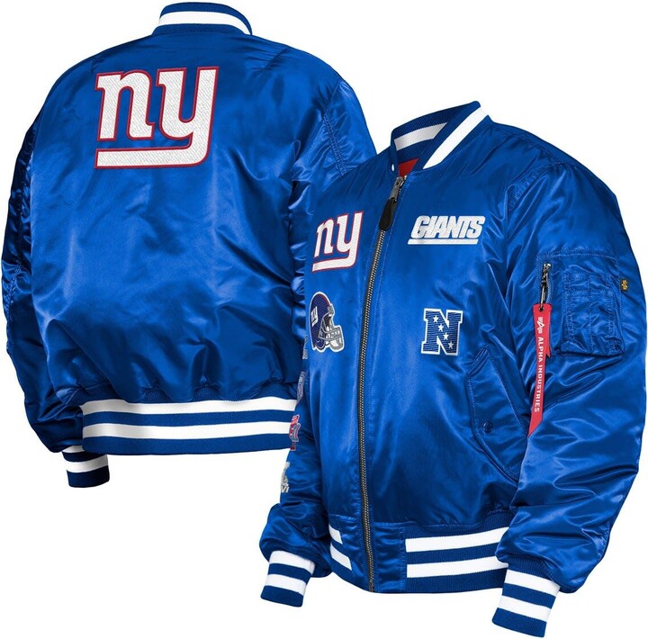 Men's New Era x Alpha Industries Royal New York Giants Reversible Full ...