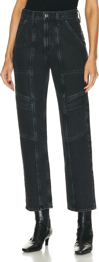 AGOLDE Cooper Cargo Jeans in Black - ShopStyle