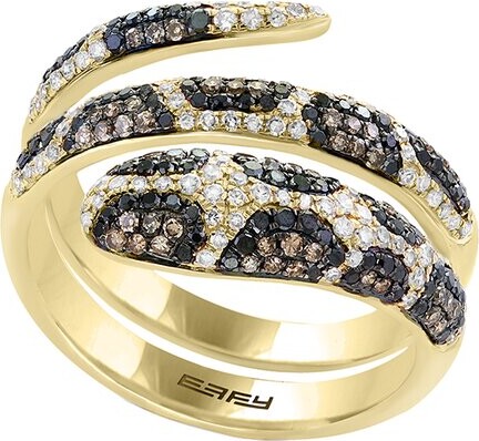 Effy Fine Jewelry 14K 0.92 Ct. Tw. Diamond Snake Ring - ShopStyle