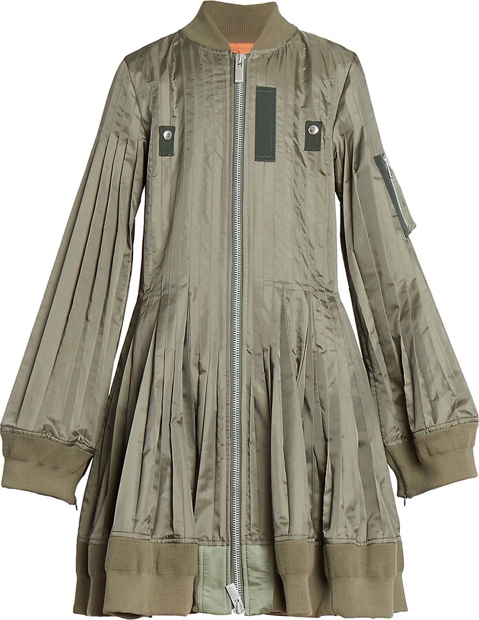 Sacai Bomber Minidress Jacket - ShopStyle