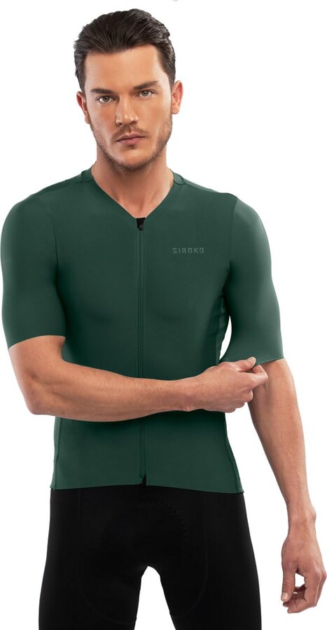 SIROKO Ultralightweight Jersey Cycling SRX PRO Dauphiné Army Green Men ...