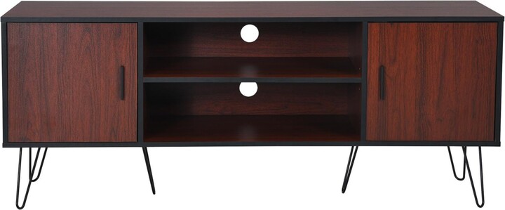 Slickblue Retro Tv Stand for TVs up to 65 Inch with 6 Metal Legs ...