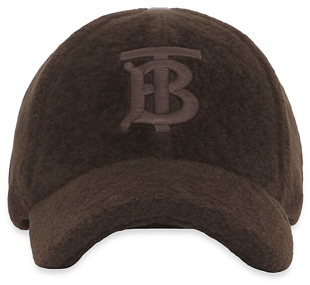 Burberry TB Logo Shearling Baseball Cap - ShopStyle Hats