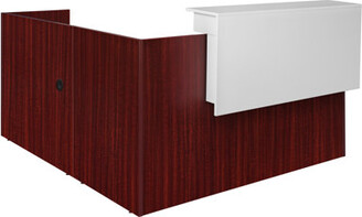 Inbox Zero Josuhe 2 Person L-Shape Wood Reception Desk - ShopStyle